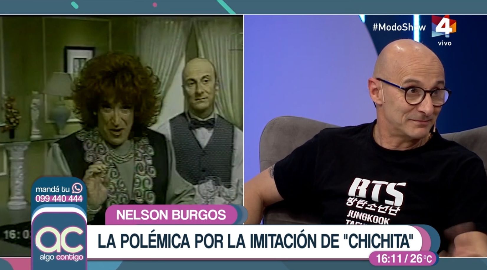 Nelson Burgos se metió en el escándalo por la imitación del personaje ...