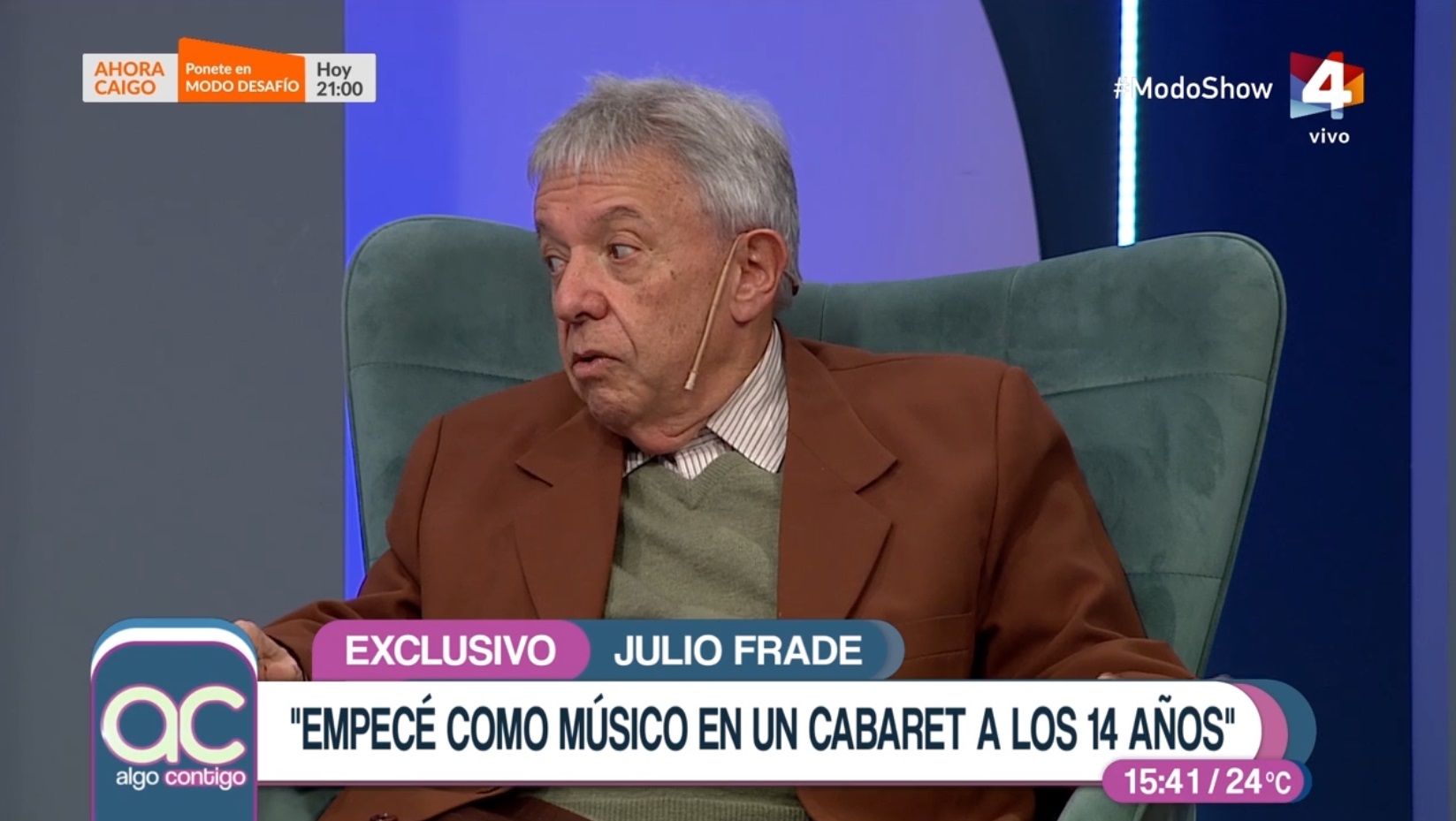 Julio Frade recordó sus inicios como músico: Empecé a los 14 años en un ...