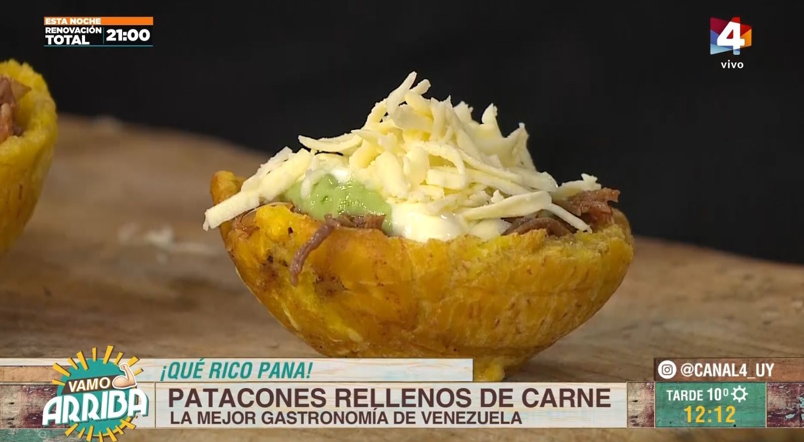 Vamo Arriba - Patacones rellenos de carne